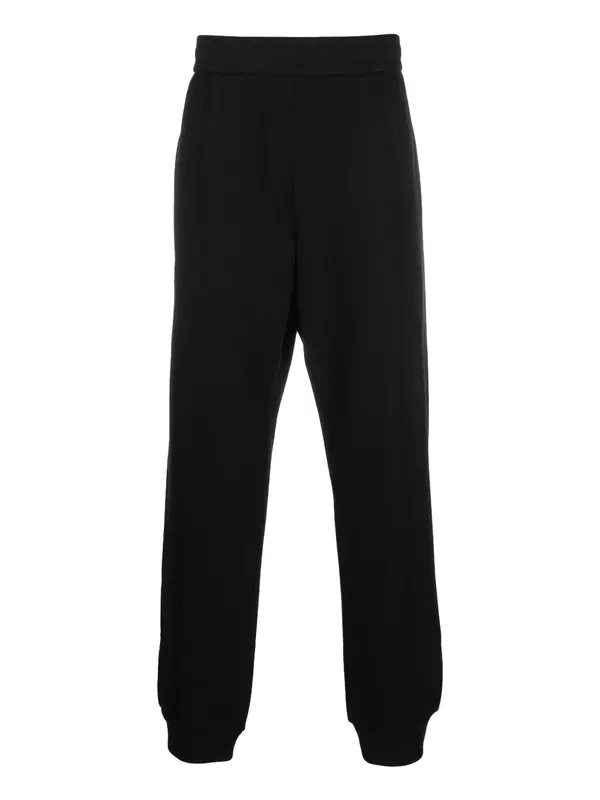 Versace Logo-embroidered Track Pants - Black