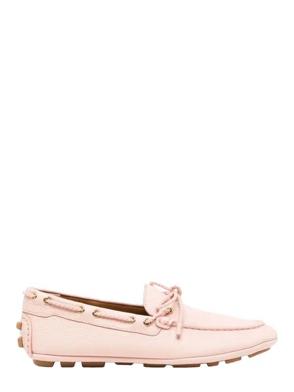 Bally Leather Boat Loafers - Pink