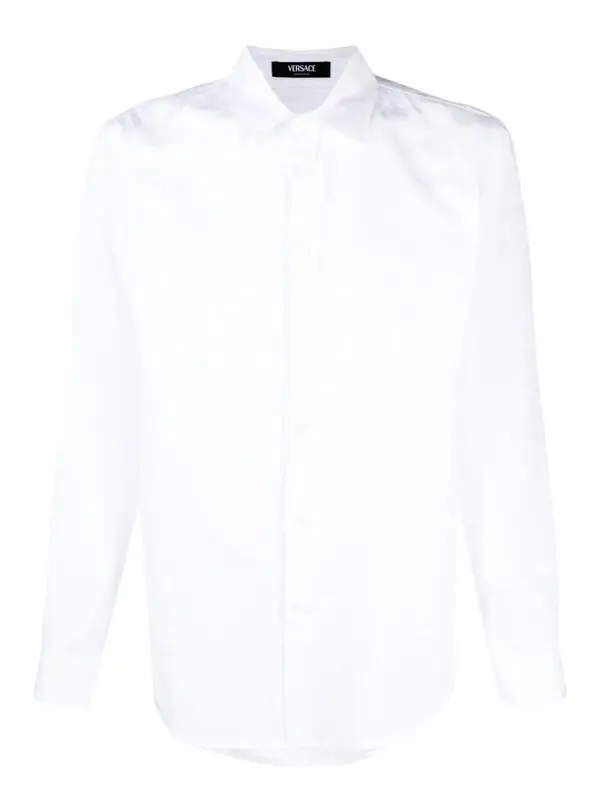 Versace Barocco Jacquard Shirt - White