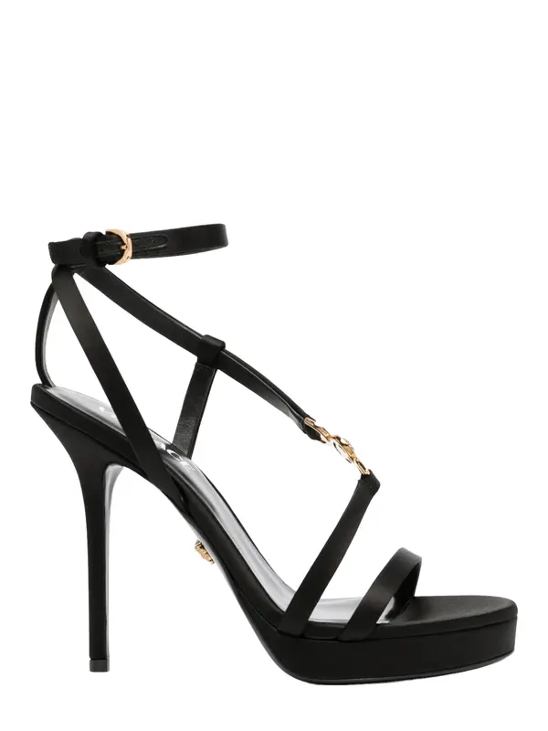 Versace 125mm Medusa Stiletto Sandals - Black