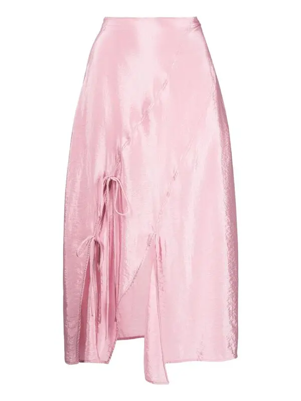 REJINA PYO Joey Draped Midi Skirt - Pink