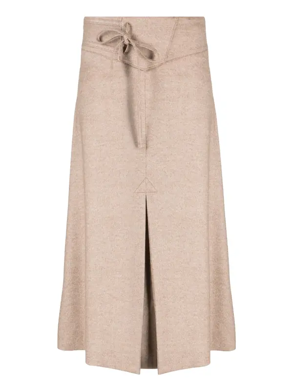 REJINA PYO Boone Wool-blend Midi Skirt - Brown