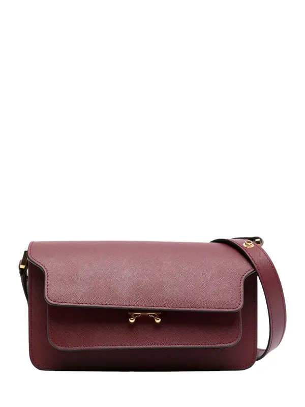 Marni East/west Trunk Crossbody Bag - Red