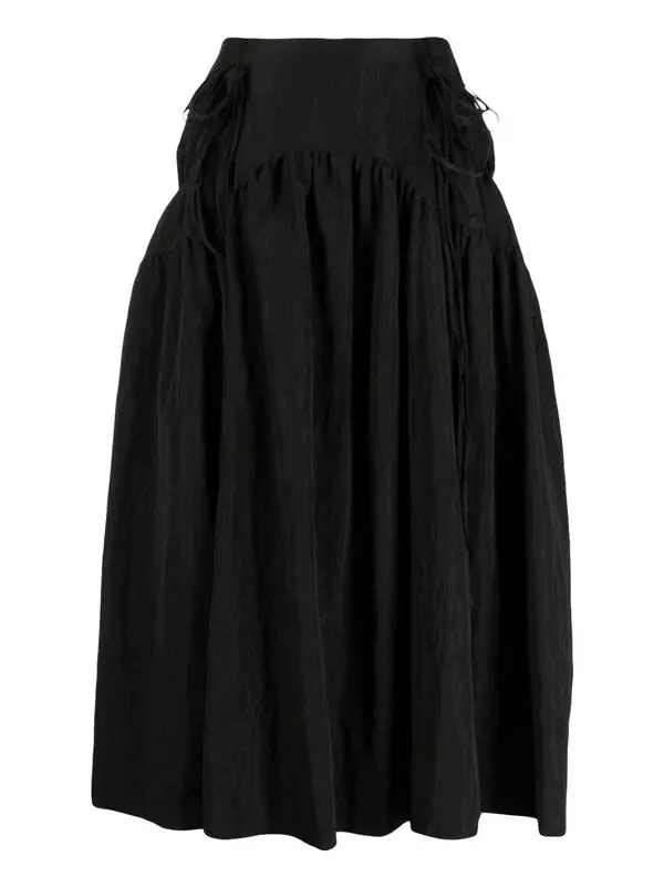 REJINA PYO Anika Pleated Midi Skirt - Black