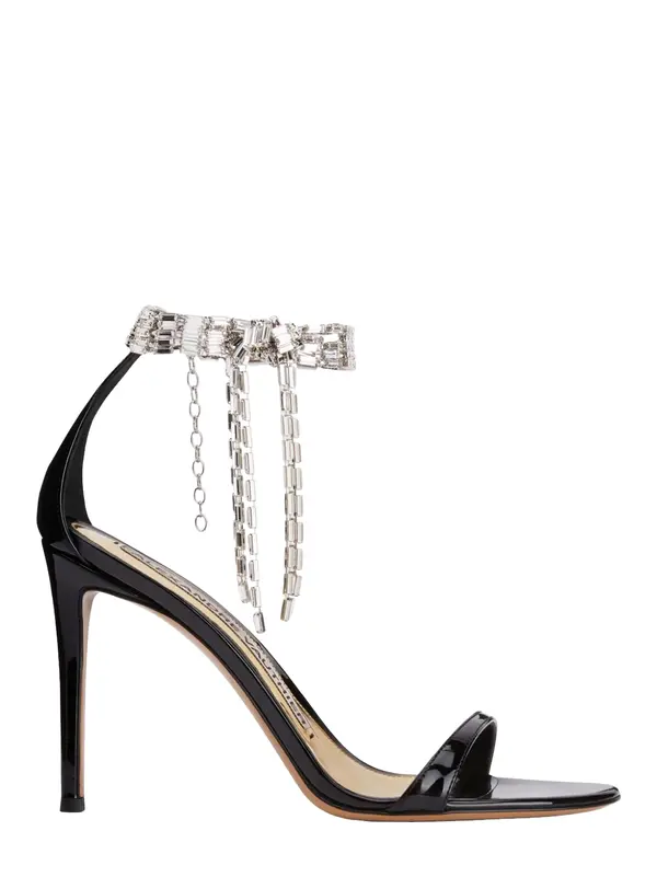 Alexandre Vauthier Tiffany 105mm Crystal-embellished Sandals - Black