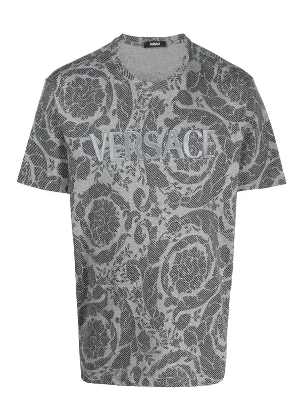 Versace Barocco Silhouette T-shirt - Grey
