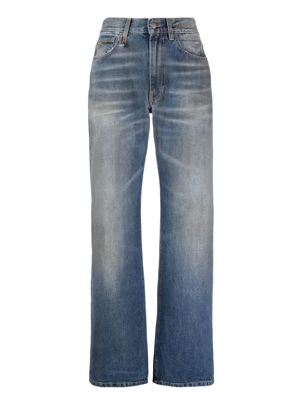 R13 Mid-rise Straight-leg Jeans - Blue