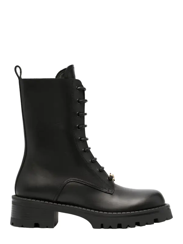 Versace Alia Lace-up Boots - Black