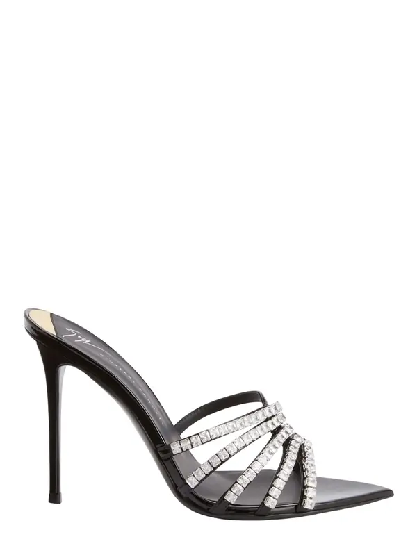 GIUSEPPE ZANOTTI 105mm Intriigo Crystal-embellished Sandals - Black