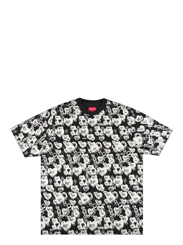 Supreme Hearts Short-sleeve Top - Black