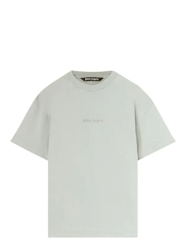 Palm Angels Reverse Logo Print T-shirt 'light - Grey