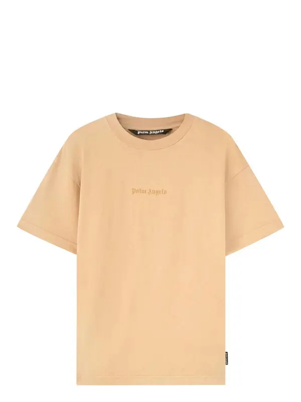 Palm Angels Gd Reverse Logo T-shirt 'beige - Tan