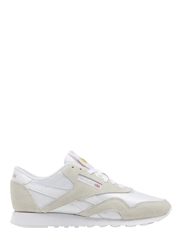 REEBOK Classic Nylon Lace Up Sneakers - White