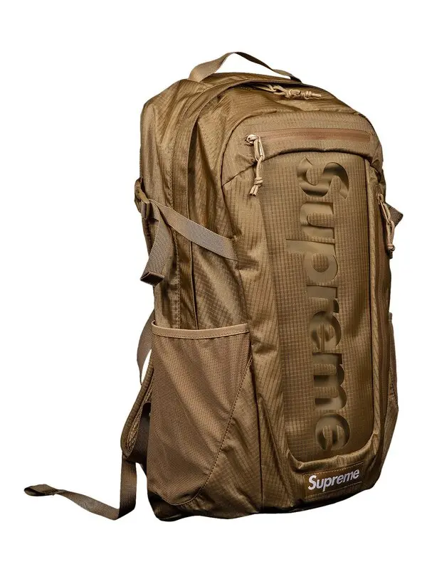 Supreme Logo Backpack - Tan