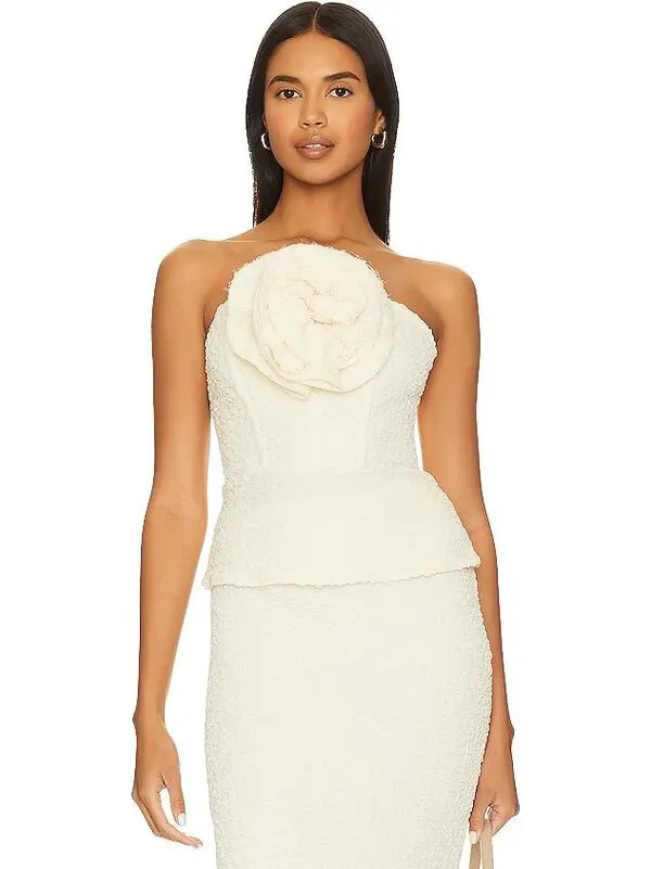 Lpa Romola Strapless Top - Cannoli Cream
