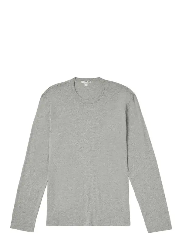 JAMES PERSE Combed Cotton-jersey T-shirt - Gray