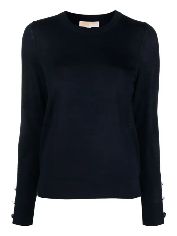 Michael Kors Button-fastening Knit Jumper - Blue