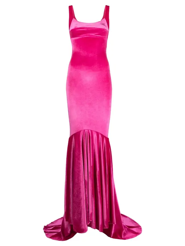 ATU BODY COUTURE Pleated Maxi Dress - Pink