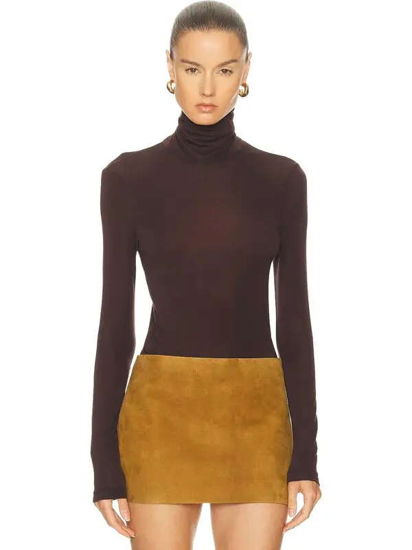 AGOLDE Pascale Turtleneck - Root