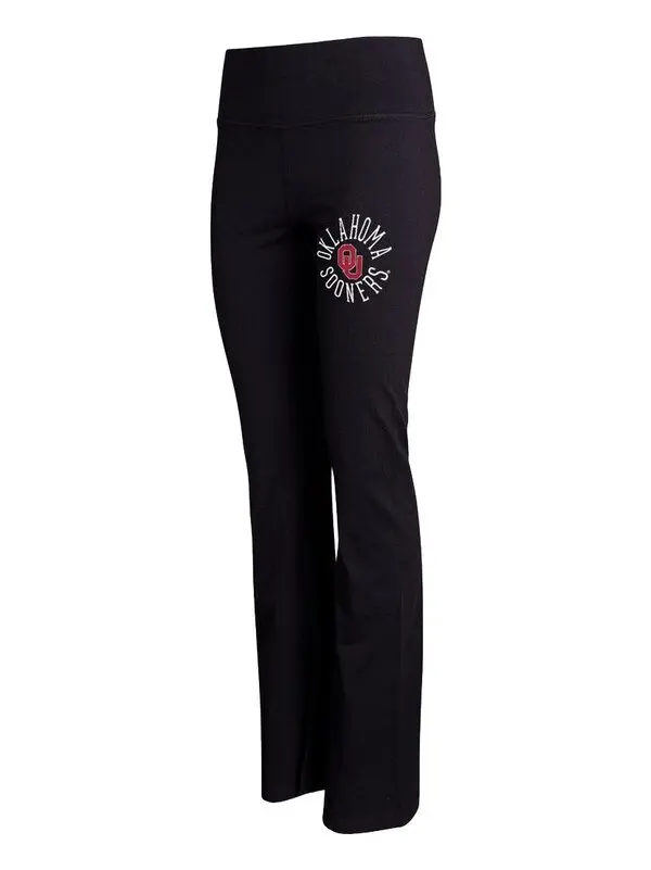 CONCEPTS SPORT Oklahoma Sooners Enclave Tri-blend Flared Leggings - Black
