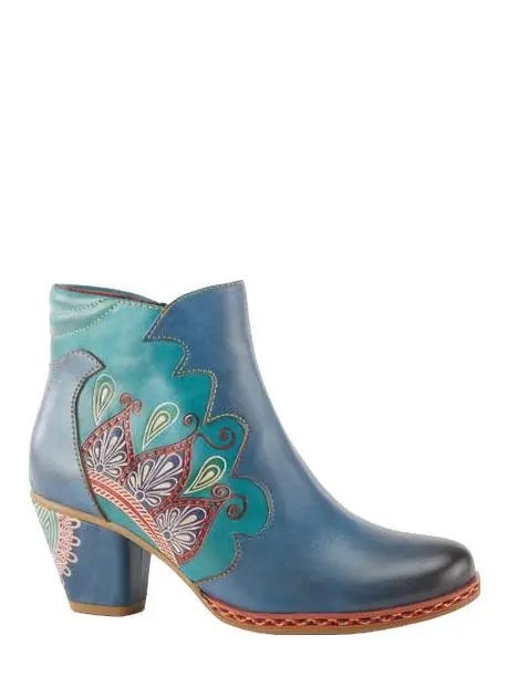 SPRING STEP SHOES Zamihi Bootie - Blue