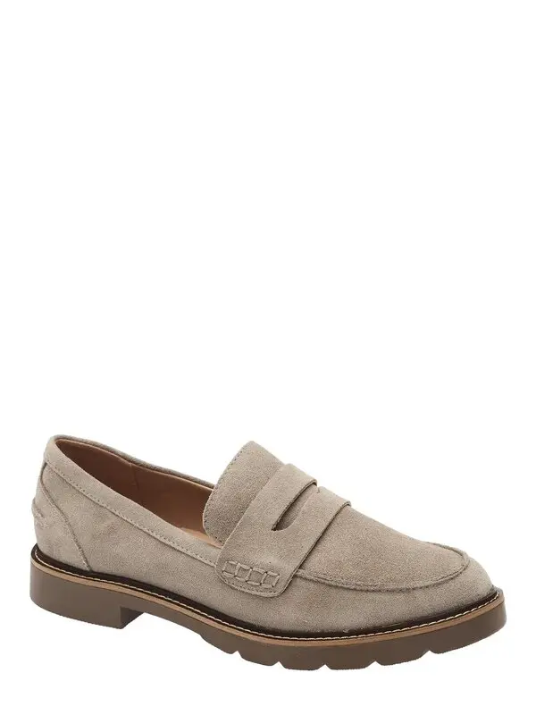 Blondo Waterproof Leather Loafer - Taupe Suede