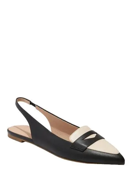 Jack Rogers Pennie Slingback Flat - Black/ivory