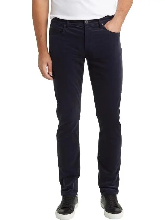Paige Federal Straight Leg Corduroy Jeans - Deep Anchor