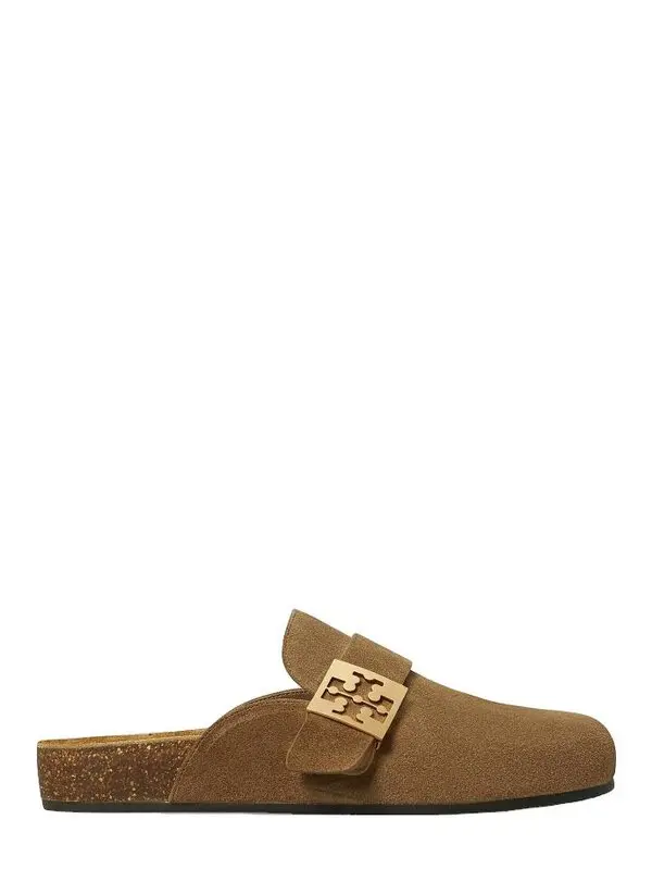 Tory Burch Mellow Suede Mules - Tan