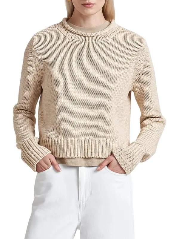LA LIGNE Solid Marina Sweater - Sand