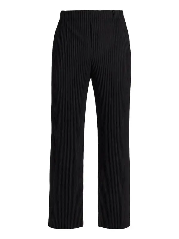 Issey Miyake Basics Pleated Knit Pants - Black
