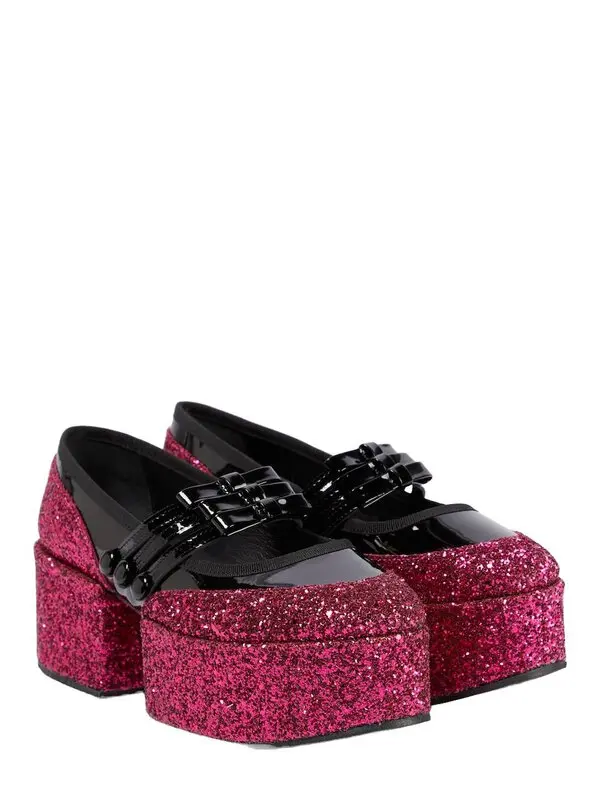 Noir Kei Ninomiya X Repetto Platform Mary Janes - Black