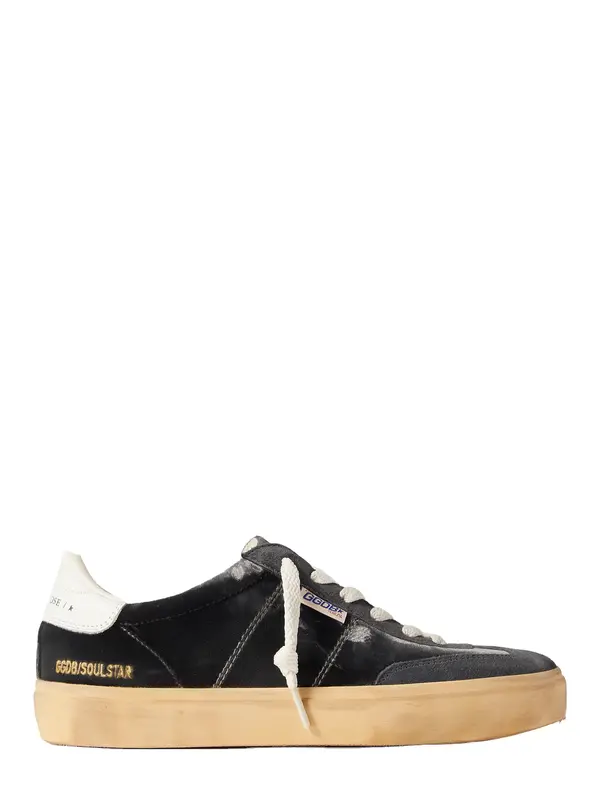 GOLDEN GOOSE Soul-star Velvet Sneakers - Gray