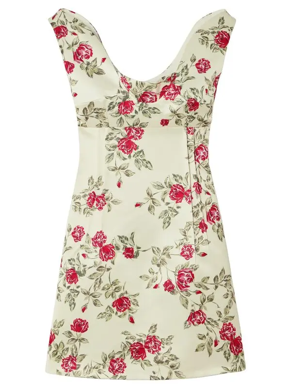 EMILIA WICKSTEAD Zephyr Floral-print Mini Dress - Pink