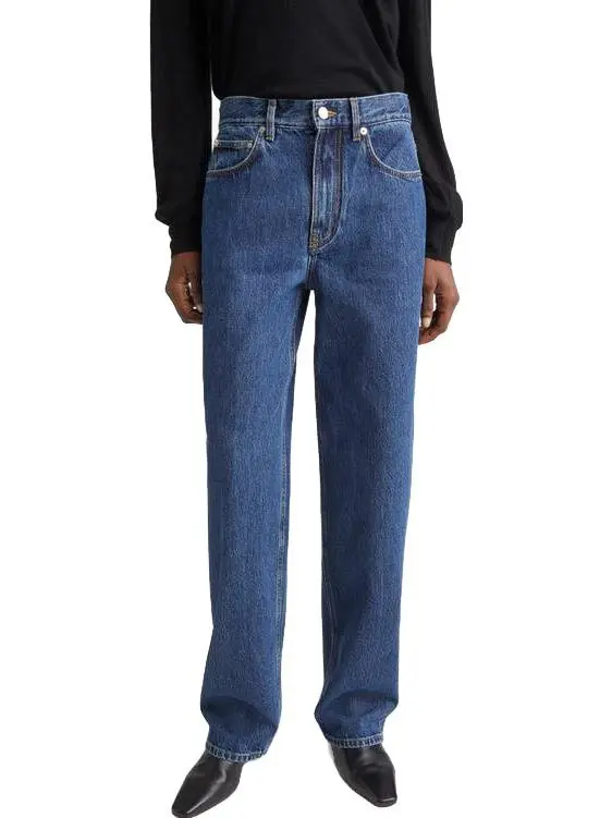 Loulou De Saison Samur High-waist Jeans - Washed Blue