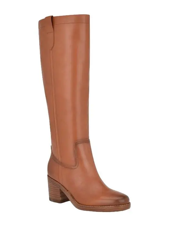 Nine West Knee High Boot - Dark Natural
