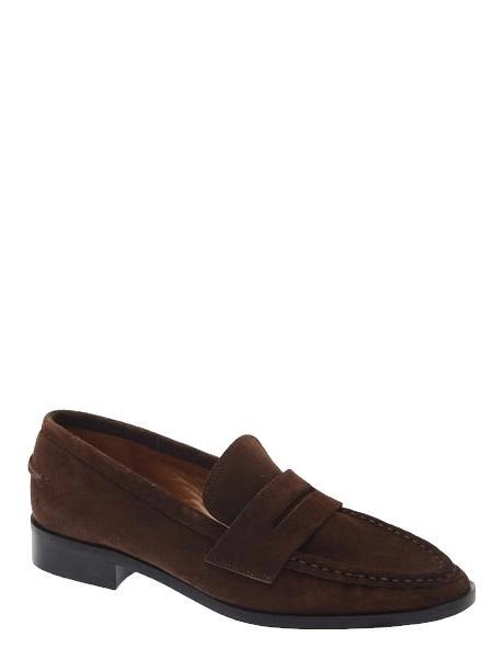 ATP ATELIER Airola Penny Loafer - Walnut Suede