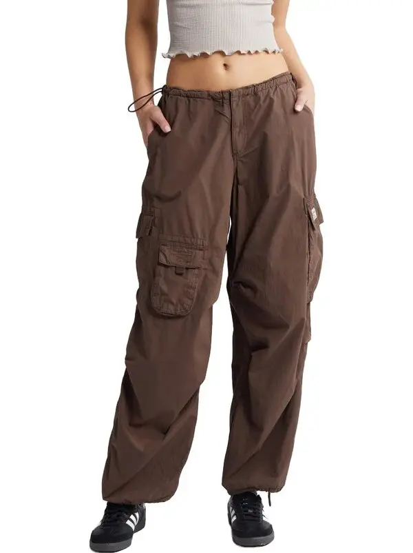 BDG URBAN OUTFITTERS Cotton Cargo Joggers - Chocolate