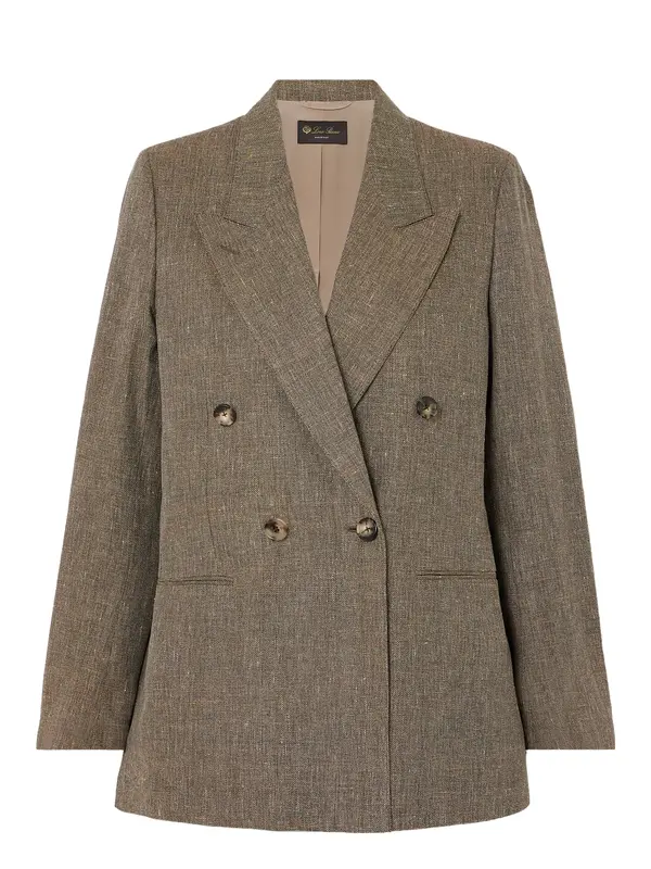 Loro Piana Aurora Double-breasted Blazer - Neutrals