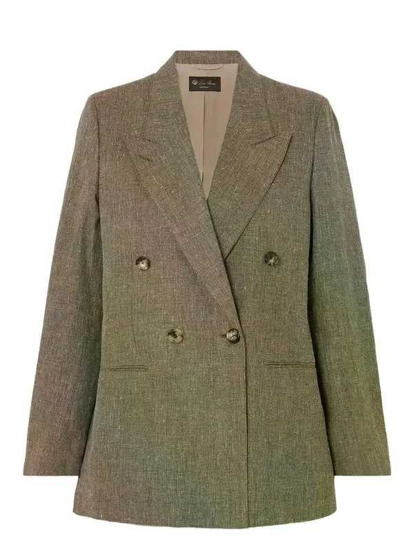 Loro Piana Aurora Double-breasted Blazer - Neutrals