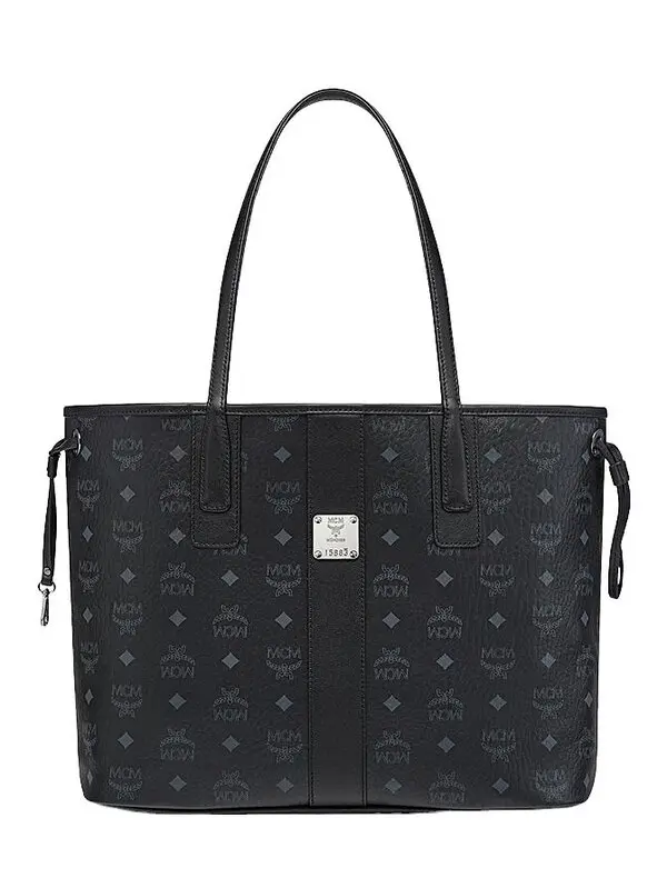 Mcm Liz Medium Reversible Tote - Black