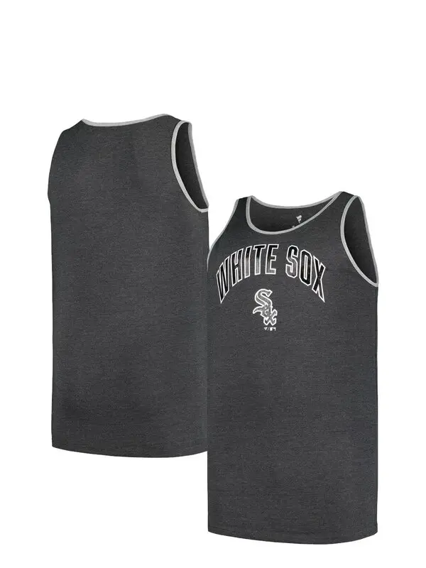 Profile Chicago White Sox Arch Over Logo Tank Top - Heather Charcoal