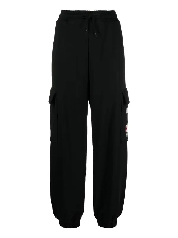 Moschino Teddy Bear Organic Cotton Track Pants - Black
