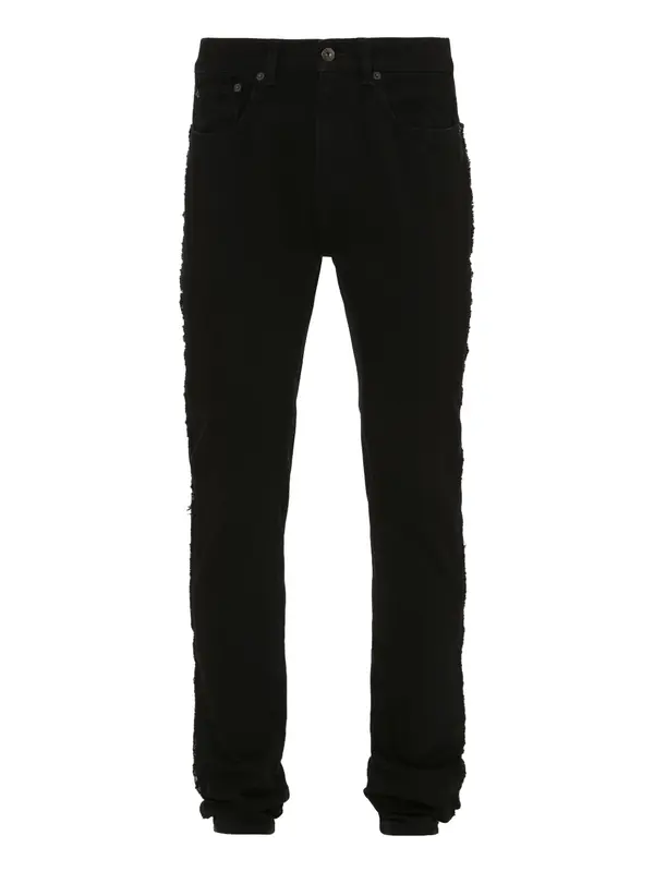 JW Anderson Mid-rise Straight-leg Jeans - Black