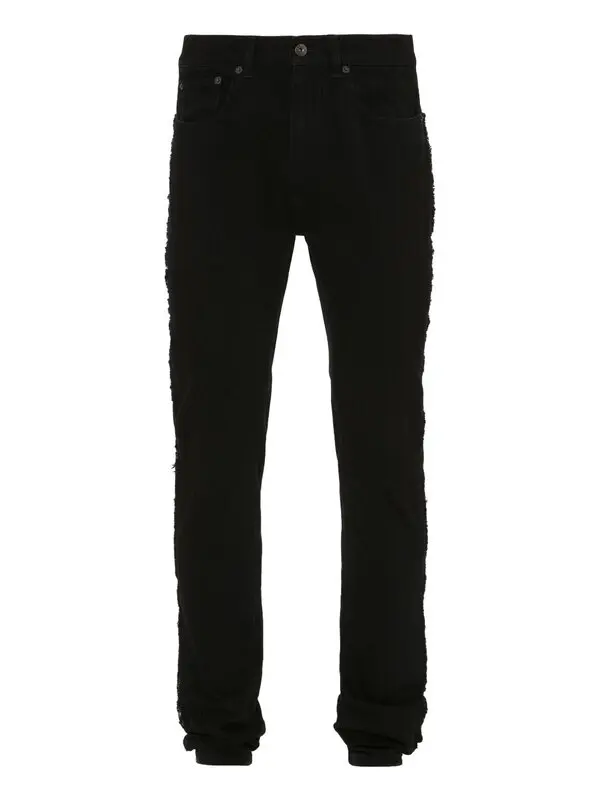 JW Anderson Mid-rise Straight-leg Jeans - Black
