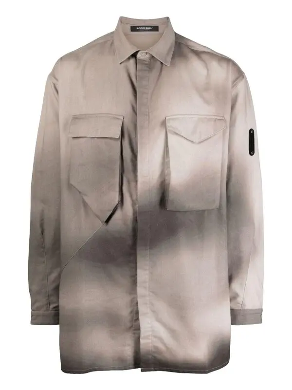 A-COLD-WALL* Gradient-effect Cotton Shirt - Neutrals