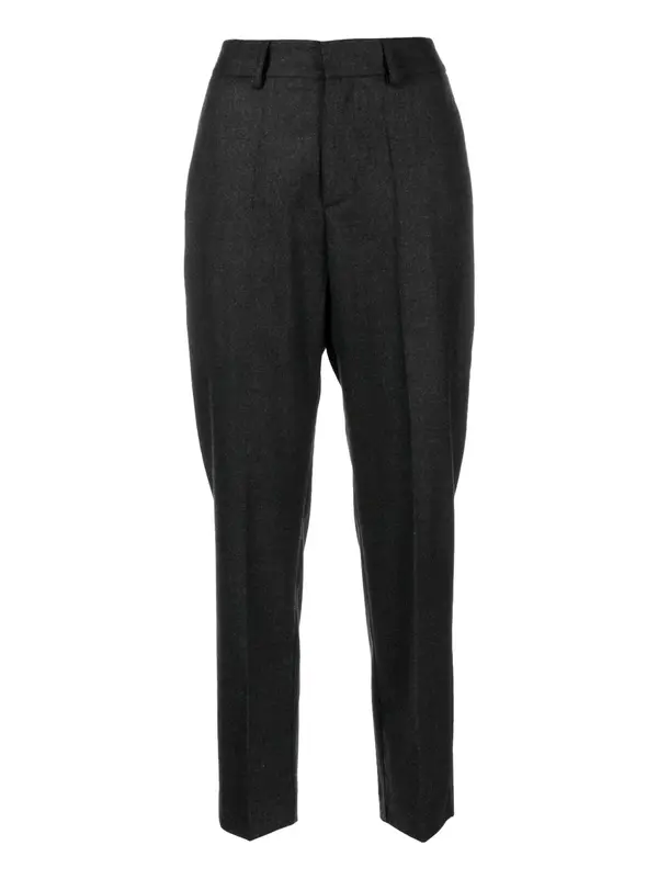 P.a.r.o.s.h High-waist Cropped Trousers - Grey
