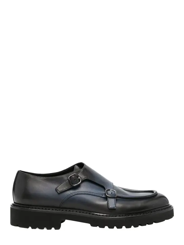 DOUCAL'S Double-buckle Monk Shoes - Black