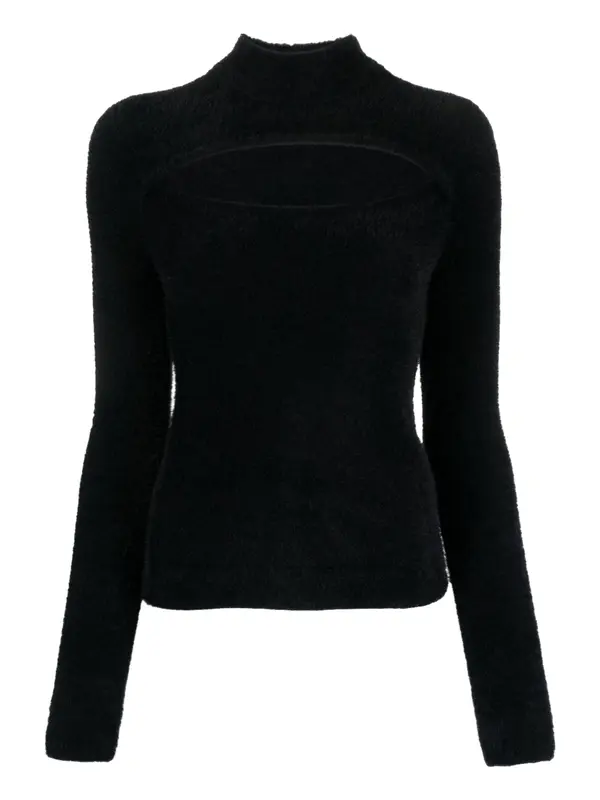 MARANT ETOILE Mayers Faux-fur Jumper - Black