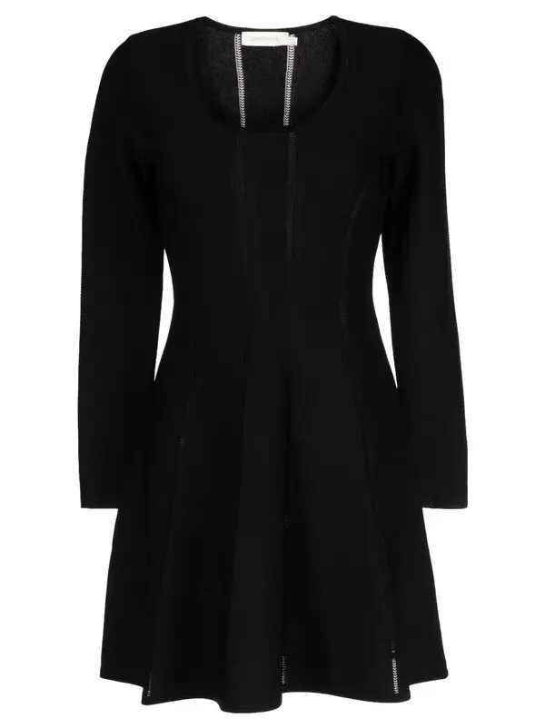 Zimmermann Luminosity Knitted Mini Dress - Black